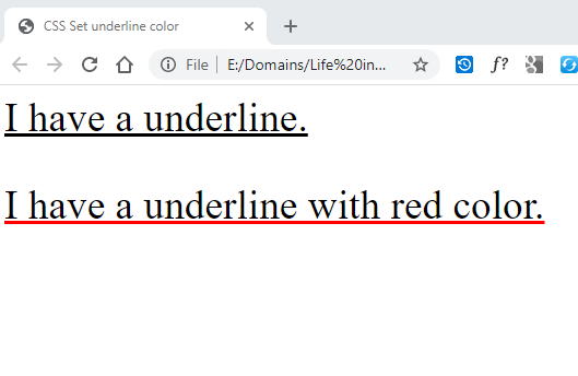 Change Color Of Underline Css Code PELAJARAN