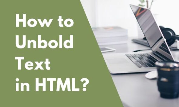 How To Unbold Text In Html Life In Coding